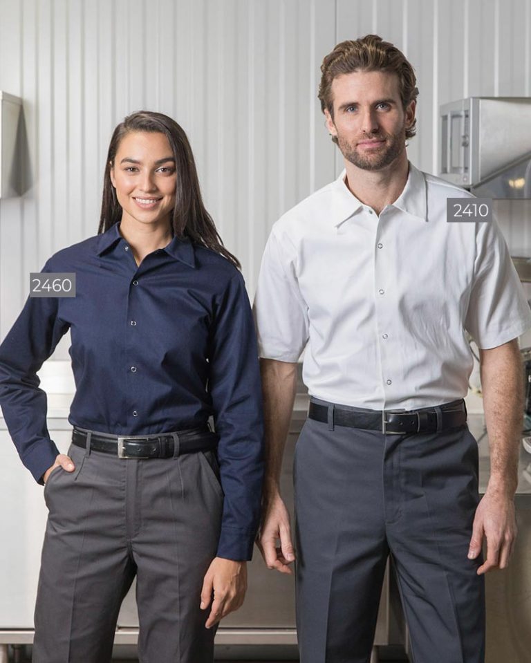 100% Cotton Collared Food Industry Shirts - Premium Uniforms