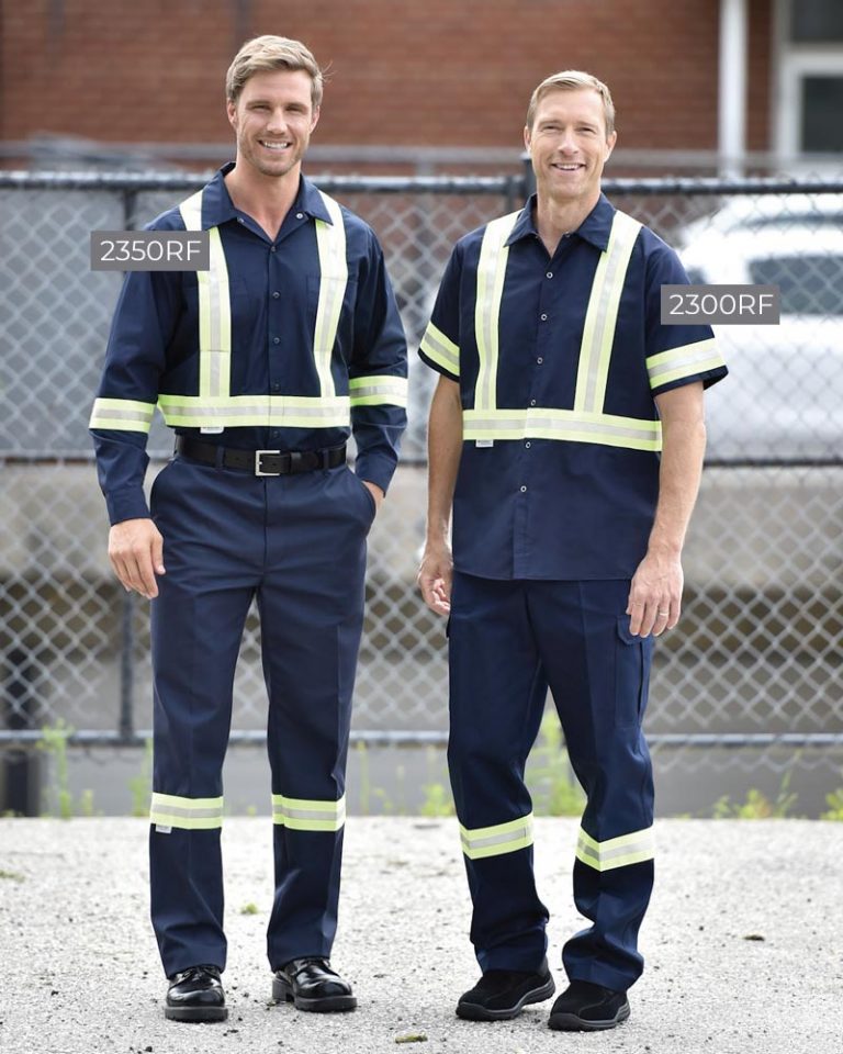 Poly/Cotton Work Shirts With 2" Reflective Tape - Premium Uniforms