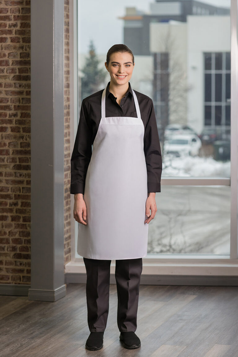 Standard No-Pocket Bib Apron - Premium Uniforms